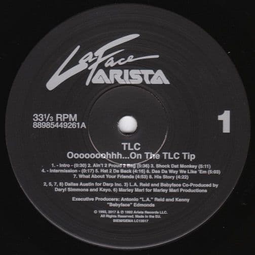 TLC Ooooooohhh On The TLC Tip Vinyl Record LP LaFace 2017